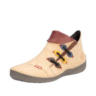 Rieker Damen 72581 Stiefeletten, beige 60, 38 EU