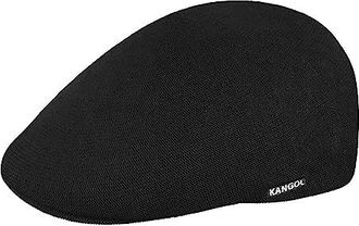 Kangol Casquette Bamboo 507 Femme/Homme - Fibre de Bambou Gavroche Plate avec Visiere Ete Printemps-ete - XL (60-61 cm) Noir