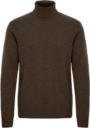 Casual Friday Karl Roll Neck Bounty Knit Sweater, Demitasse Melange (1907121), M Homme