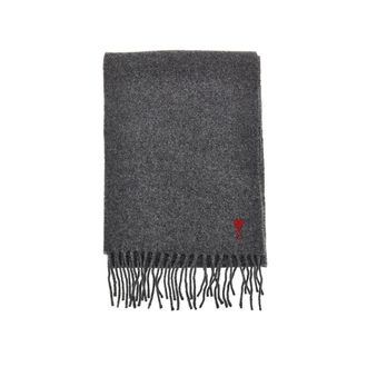 Ami Ami de Coeur embroidery wool scarf Woman One Size