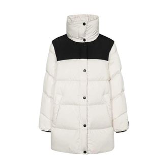 Max Mara Lange Daunenjacke - - Coats - Damen - Wei&szlig; - 2XS