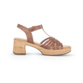 Gabor Leichte Sandaletten mit hohem Absatz - - Shoes - Damen - Braun - 40 EU
