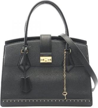 Louis Vuitton Pre-owned Cour Marly MM Leather Handbag - Femme - Pre-owned - Noir - Taille: ONE Size