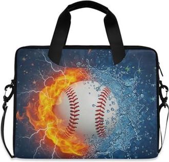 Alaza Sacoche pour ordinateur portable de 40,6 à 15,6 avec eau de flamme, sac pour ordinateur portable de 40,6 à 15,6 pouces - Sac à bandoulière pour homme 