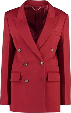 Victoria Beckham Femme, Vestes, Rouge, Taille: 36 FR Blazer Crois&eacute; en Laine