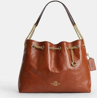 Coach Evelyn Schultertasche Mit Steppung Und Anh&auml;nger