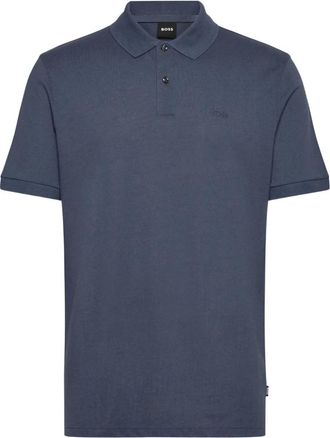 HUGO BOSS Homme, Tops, Bleu, Taille: XL Polo en coton avec logo