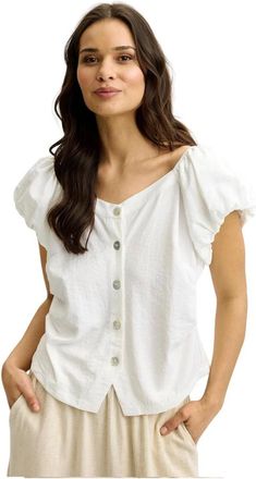 In Front IN Front, Femme, Blouses et Chemises, Blanc, Taille: 46 FR Blouses