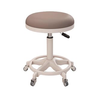 Generic Hocker B&uuml;ro Ergonomisch mit Rollen H&ouml;henverstellbar 43-57cm K&uuml;chenhocker 360&deg; Drehhocker Werkstatt Hocker 7 Farben f&uuml;r Zuhause Lager und Gesch&auml;ft(Brow