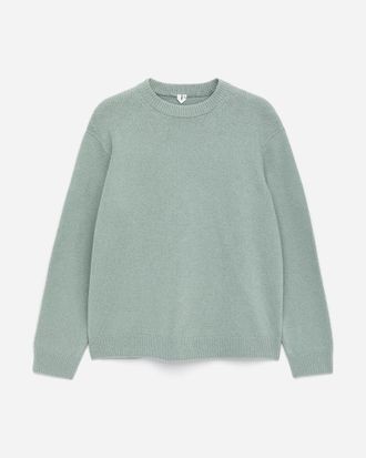 Arket Pullover Aus Baumwollmix -T&uuml;rkis