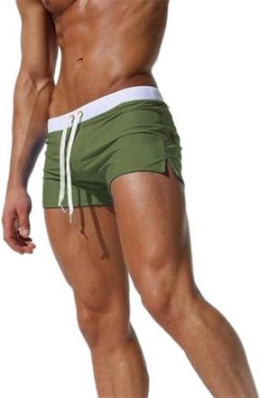 Generic HUIWDP Short de bain respirant &agrave; s&eacute;chage rapide avec poche arri&egrave;re et fermeture &eacute;clair pour homme, A12, 3XL