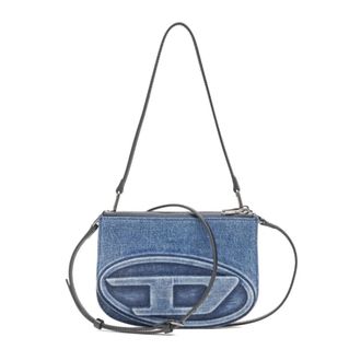 Diesel Cropped Schultertasche - - Bags - Damen - Blau - ONE SIZE