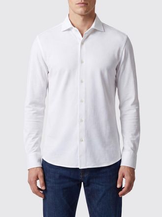 Brooksfield Slim-Fit-Freizeithemd aus Baumwolljersey mit franz&ouml;sischem Kragen
