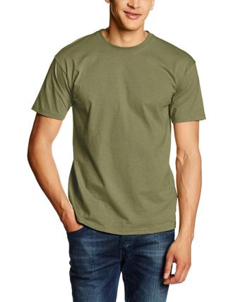 Fruit Of The Loom Herren Valueweight Short Sleeve T-Shirt, Green (Classic Olive), XL
