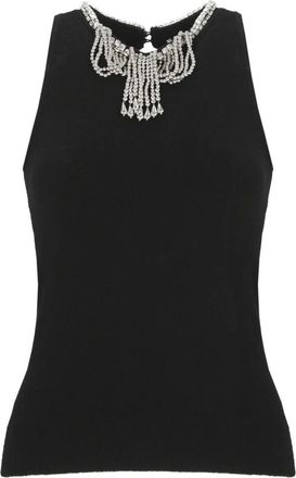 Paco Rabanne Femme, Tops, Noir, Taille: 40 FR Viscose Top