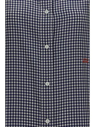 Loewe Checked Silk Shirt - Blue