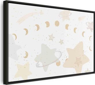 Artgeist Quadro Decorativo Artgeist Fasi Luna Giallo 120x80 Cm