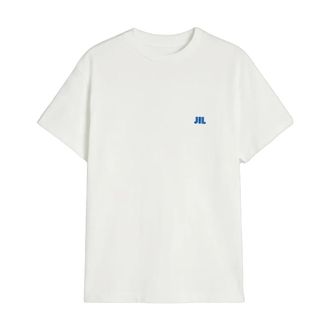 Jil Sander T-Shirt mit Stickerei - - Tops - Herren - Wei&szlig; - L