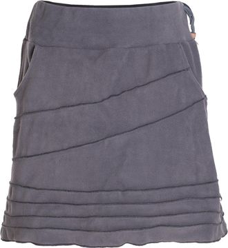 vishes Alternative Bekleidung - Thermorock Warmer Damen Winterrock kurz Minirock aus ECO-Fleece grau 40-42