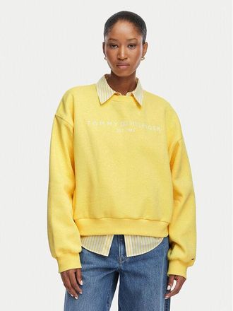 Tommy Hilfiger Sweatshirt Ext Corp WW0WW47831 Hellgelb Regular Fit