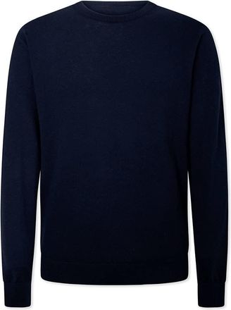 Hackett Herren Cotton Cashmere Crew Pullover, Navy, XS