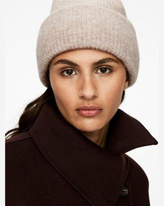 Arket Beanie Aus Alpaka- Und Merinowolle -Beige