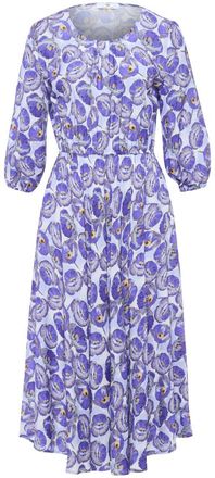 Peter Hahn Kleid Rundhals-Ausschnitt Peter Hahn lila