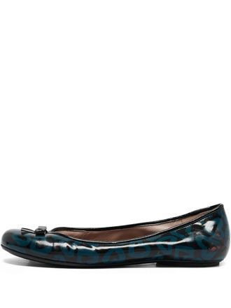 Marc Jacobs Ballerinas mit Herz-Print - Schwarz