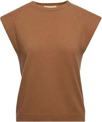 Wakakuu Icons Femme, Pulls, Brun, Taille: 38 FR Lucca Wool Cashmere Top