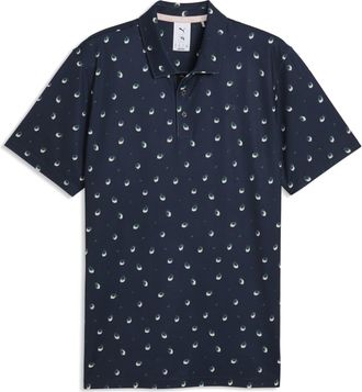 Puma Polo motif citron CLOUDSPUN PUMA x ARNOLD PALMER Homme, Accessoires, Bleu, XXL