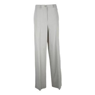 Patrizia Pepe Classico Wide Hosen - - Trousers - Damen - Grau - L