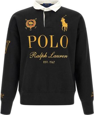 Ralph Lauren Relaxed Fit Big Pony Rugby Sweatshirt Polo Shirt