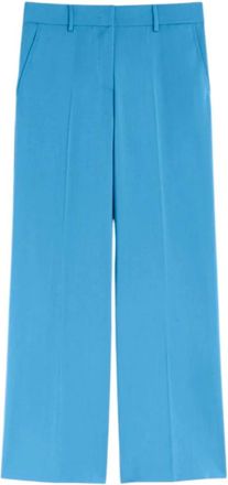 Max Mara Femme, Pantalons, Bleu, Taille: 46 FR Pantalon d&eacute;contract&eacute;