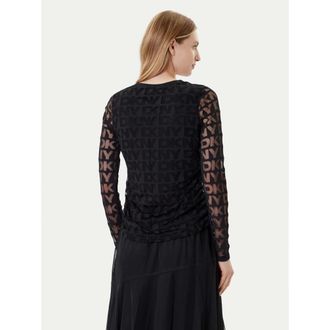 DKNY Dkny, Femme, Blouses et Chemises, Noir, Taille: 36 FR Mesh Top