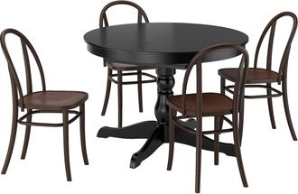 IKEA INGATORP / SKOGSBO Tisch und 4 Stühle