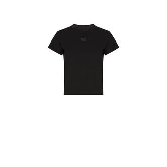 Alexander Wang Cotton T -Shirt - Schwarz