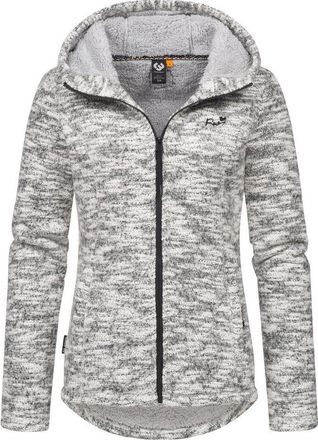 Ragwear Kapuzenstrickjacke Lyshka Melange Kuschelige Kapuzenjacke in Strick-Optik