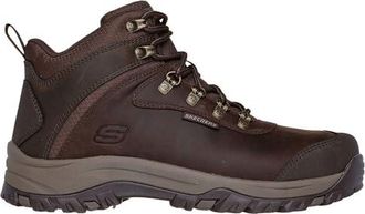 Skechers Homme Relment Lennox Bottine, Cocoa Leather/Synthetic, 44 EU