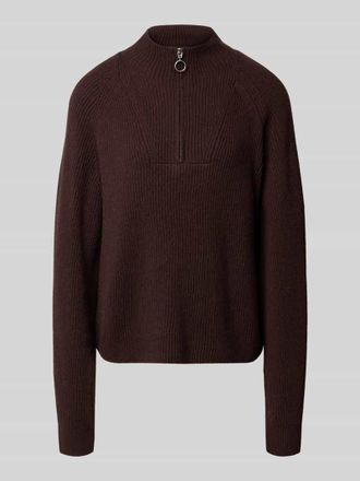 Marc O'Polo Denim Regular Fit Troyer aus reiner Schurwolle