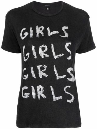 R13 t-shirt &agrave; slogan imprim&eacute; - Noir
