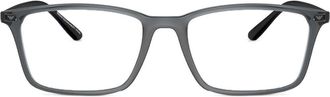 Emporio Armani Brille mit Logo-Gravur - Grau