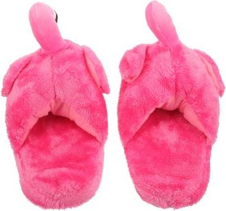Beaupretty Pantoufles Flamant Rose pour Femmes Pantoufles DInt&eacute;rieur Moelleuses en M&eacute;moire de Forme Taille Adulte 28 CM Couleur Rose Fuchsia Antid&eacute;rapants et Con