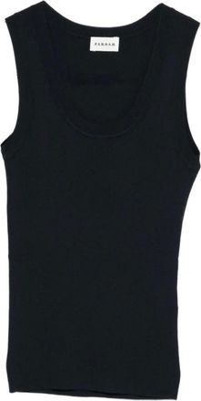 P.A.R.O.S.H. P.a.r.o.s.h., Femme, Tops, Bleu, Taille: 44 FR Hauts sans manches