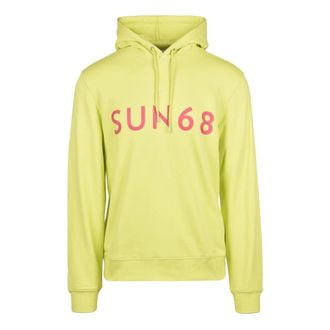 Sun 68 Homme, Sweatshirts et sweats &agrave; capuche, Jaune, Taille: S SweaT-shirt &agrave; capuche