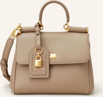 Dolce & Gabbana Handtasche My Sicily Plongé beige
