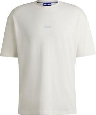 HUGO BOSS Hommes Nalono T-Shirt Loose en Coton avec Logo Artistique au Dos