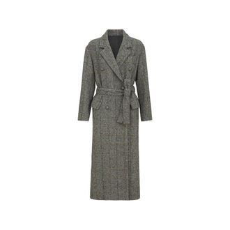 Brunello Cucinelli Check-pattern Double-breasted Coat