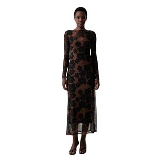 Never Fully Dressed Strick-Maxikleid - - Dresses - Damen - Braun - XS