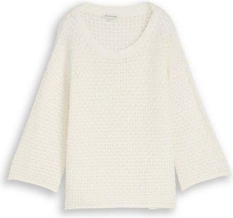 Tom Tailor Strickpullover Pullover & Strickjacken Loose Fit Strickpullover mit Lochmuster