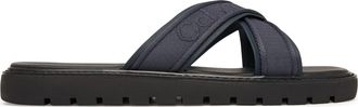 Calvin Klein Pantoletten Calvin Klein Sq Molded Sandal Xcross Wb HM0HM02101 Dunkelblau